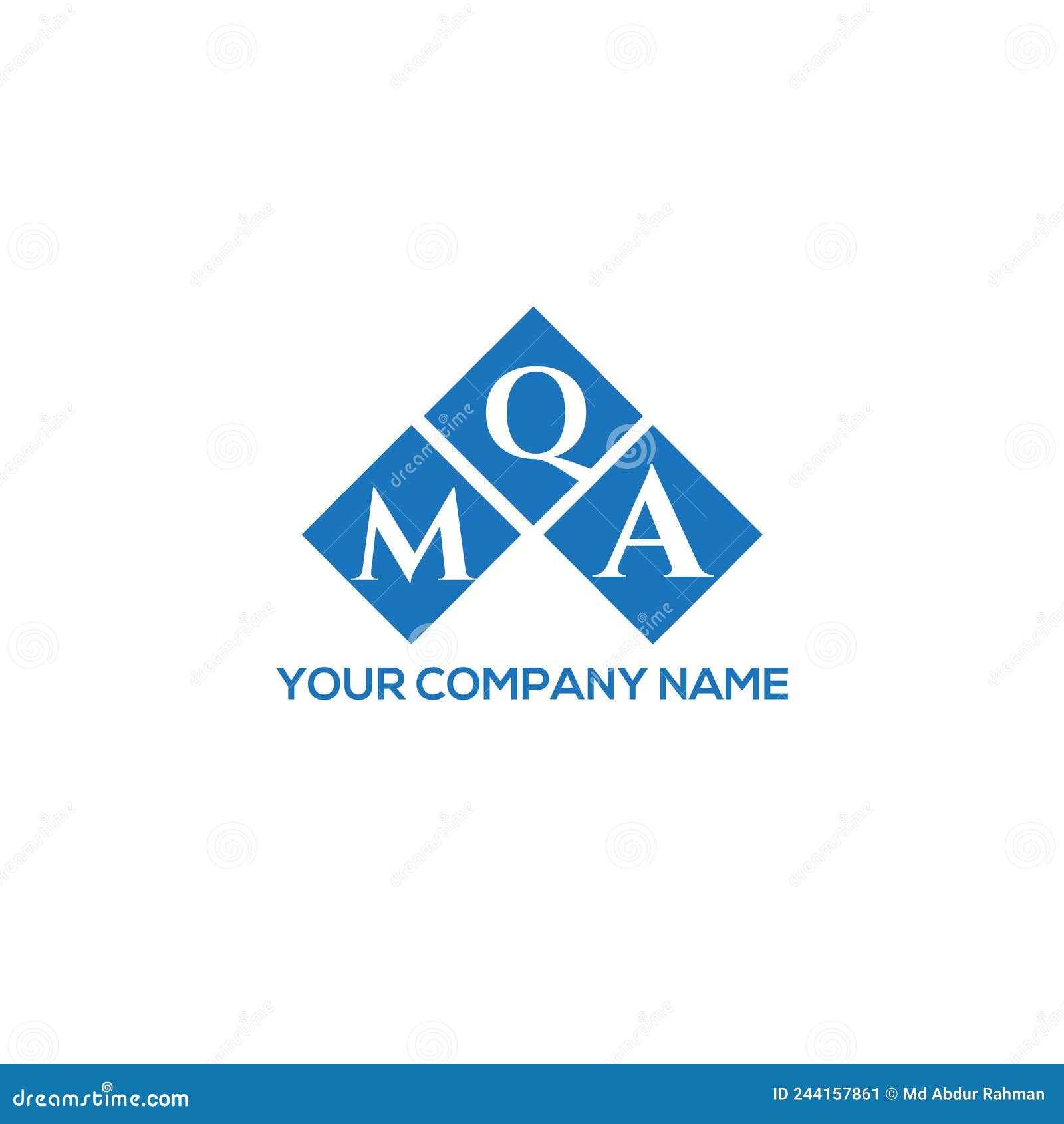 MQA Letter Logo Design on White Background. MQA Creative Initials ...