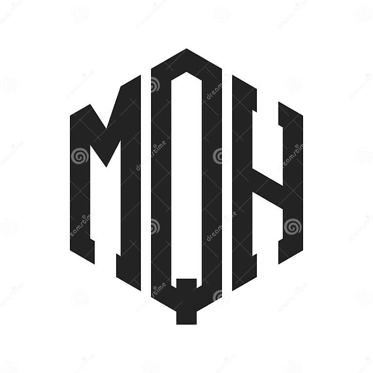 MQH Logo Design. Initial Letter MQH Monogram Logo Using Hexagon Shape ...