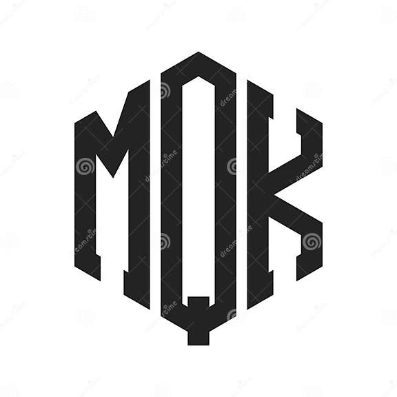 MQK Logo Design. Initial Letter MQK Monogram Logo Using Hexagon Shape ...