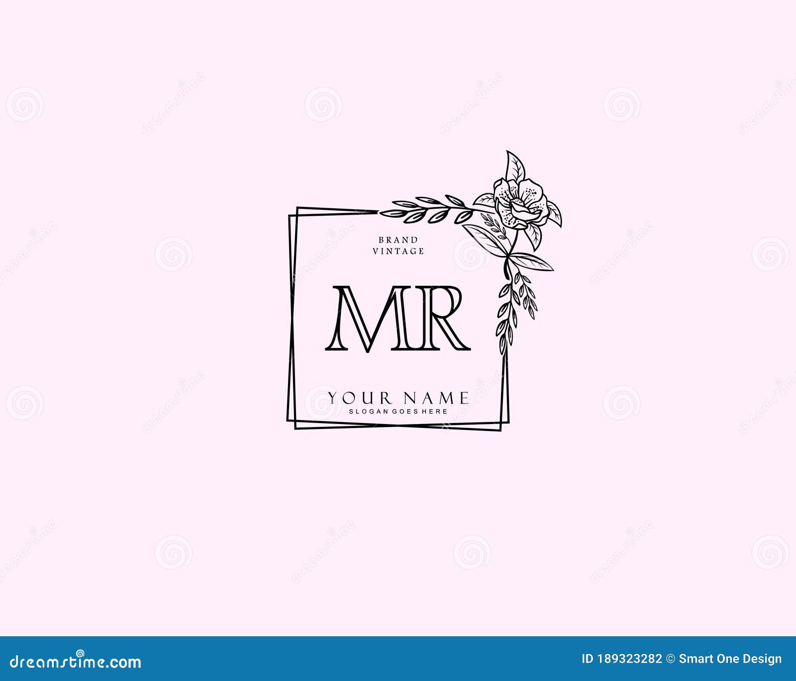 Initial MR Signature Logo Template Vector Stock Vector - Illustration ...