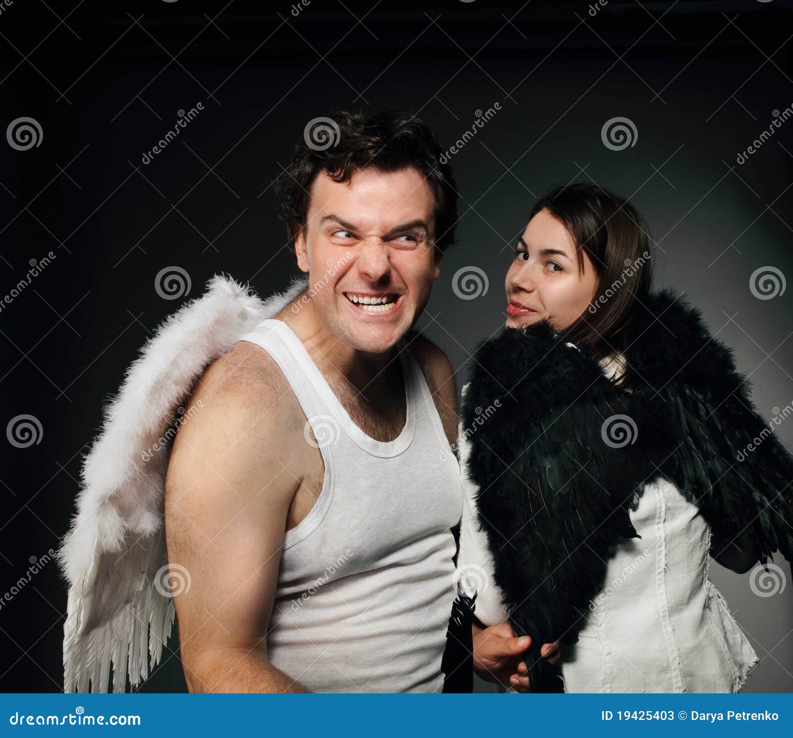 Mr. Angel and Mrs stock image. Image of family, angel - 19425403
