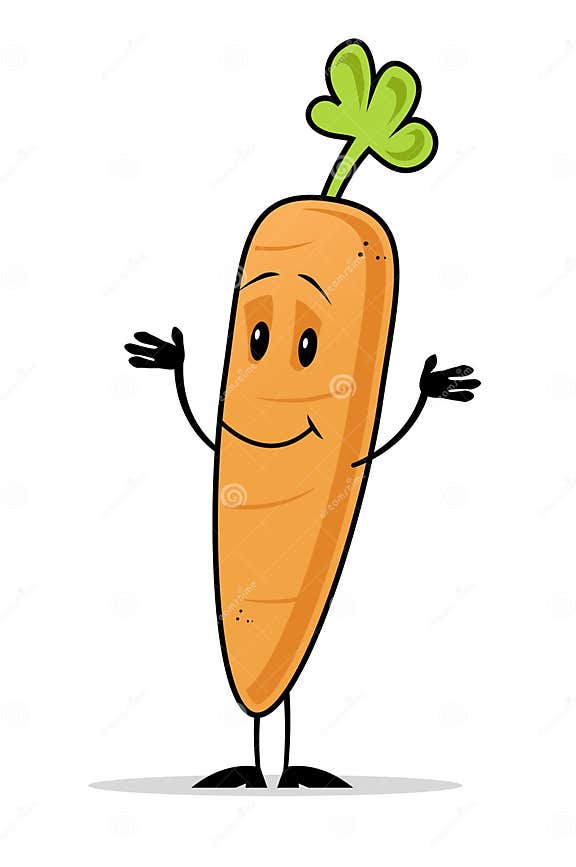 Mr Carrot stock illustration. Illustration of cartoon - 18160922