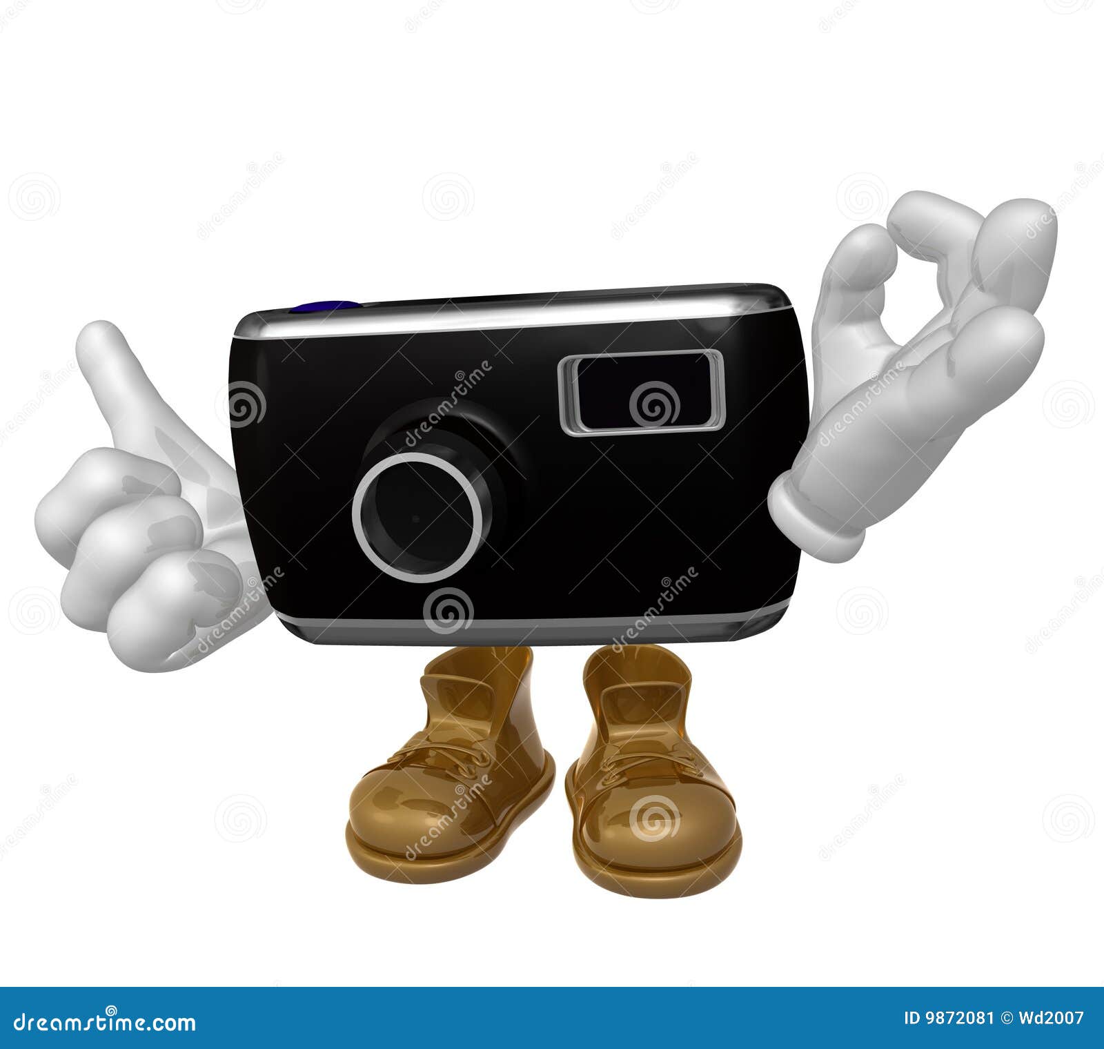 Mr Digital Camera Mascot Character Stock Illustration - Illustration of ...