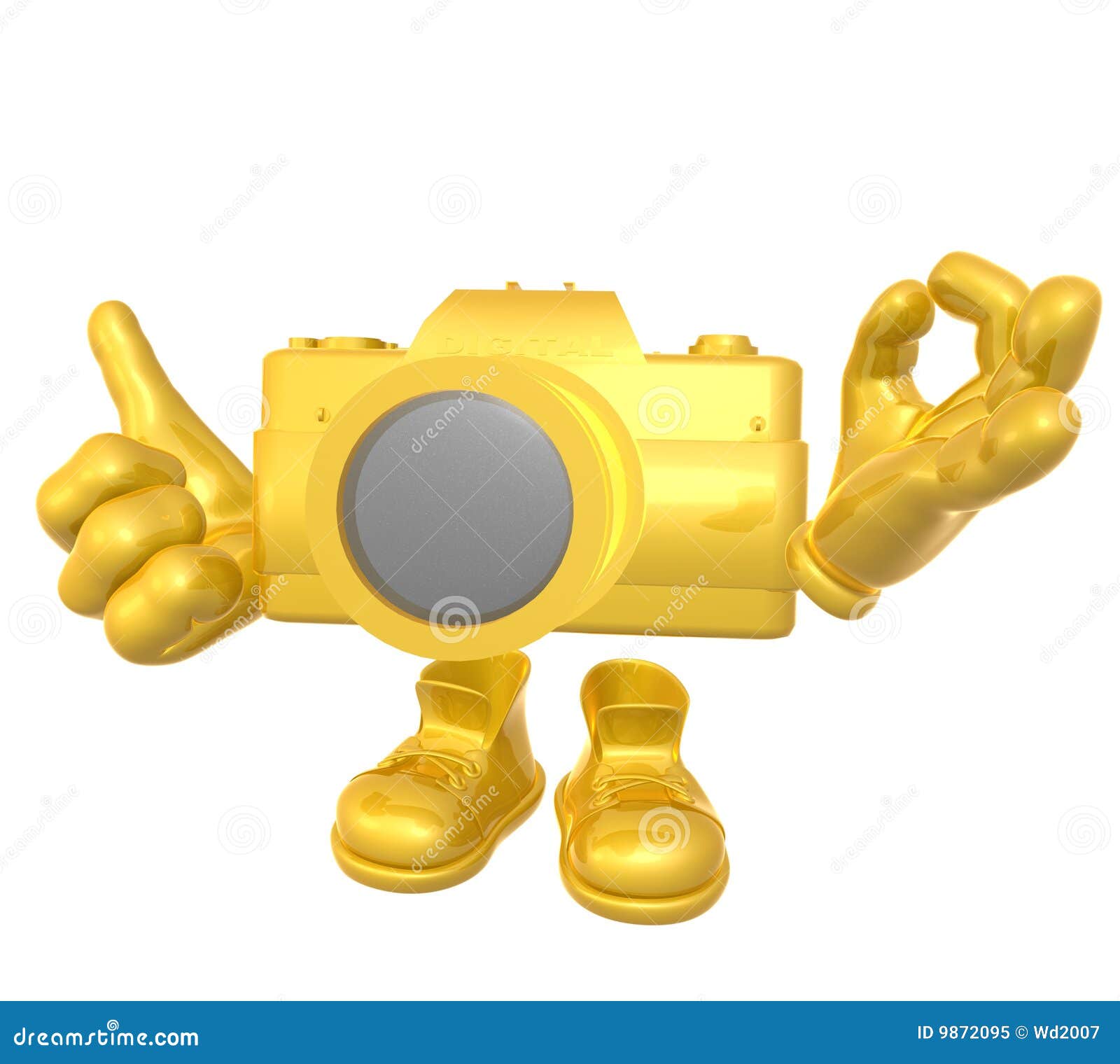 Mr Digital Camera Mascot Character Stock Illustration - Illustration of ...