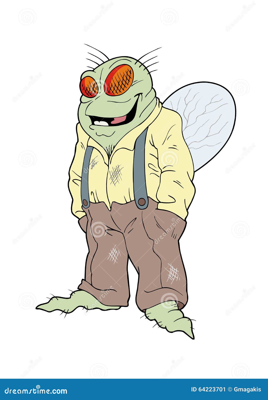 Mr fly guy stock illustration. Illustration of bloke - 64223701