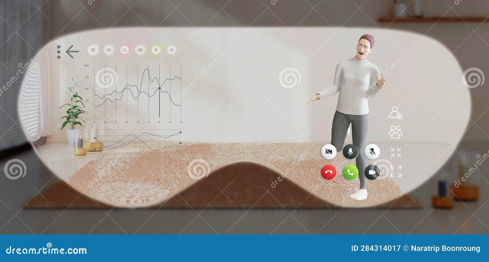 MR Glasses Video Call VR Glasses Virtual Reality Display AR Optics ...