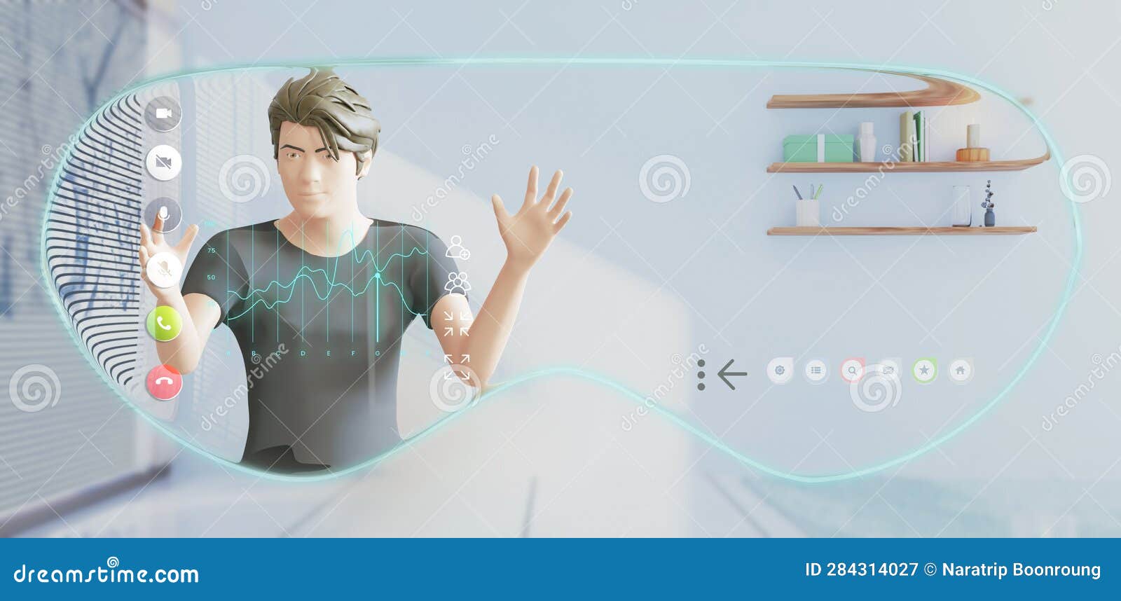 MR Glasses Video Call VR Glasses Virtual Reality Display AR Optics ...