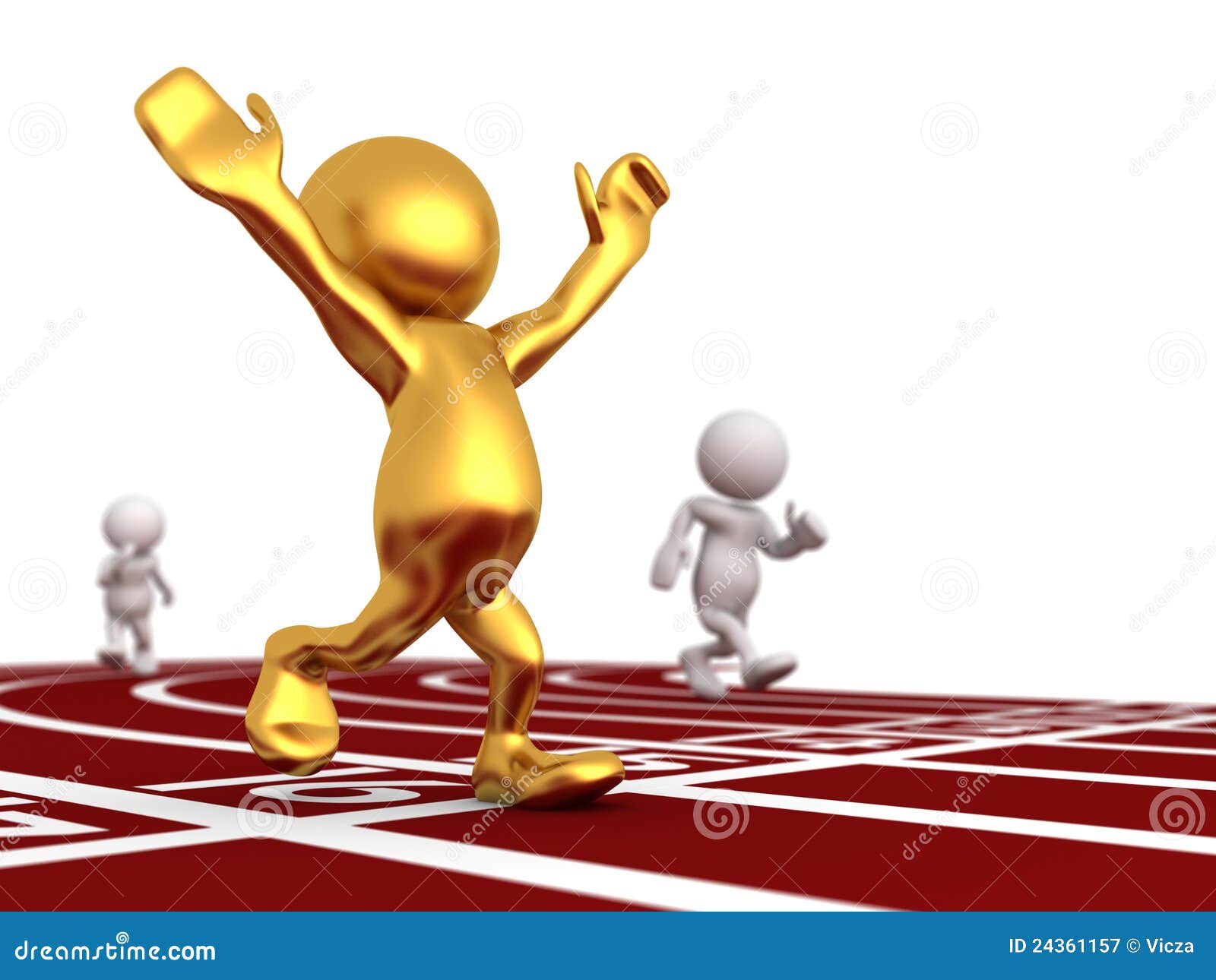 Mr Goldman - the winner stock illustration. Illustration of happy ...