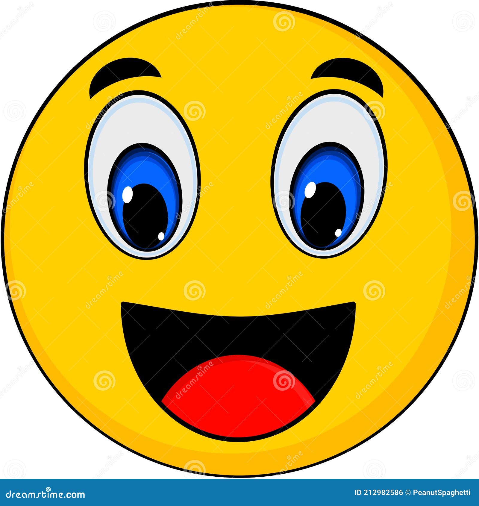 Mr Happy Happy Face stock vector. Illustration of happy - 212982586