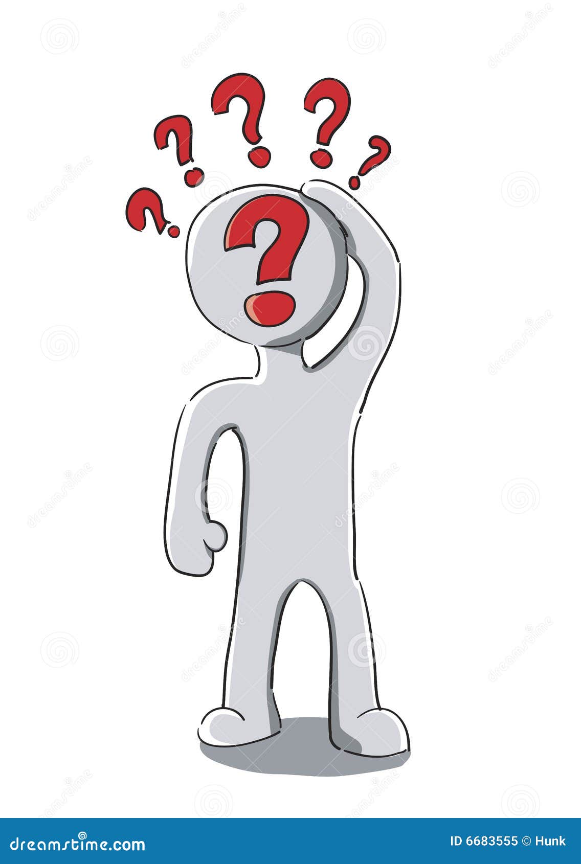 Mr.interrogative mark stock vector. Illustration of cartoon - 6683555