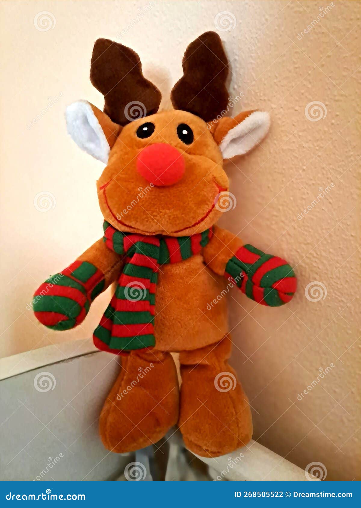 Mr. Rudolf with Red nose stock photo. Image of nice - 268505522