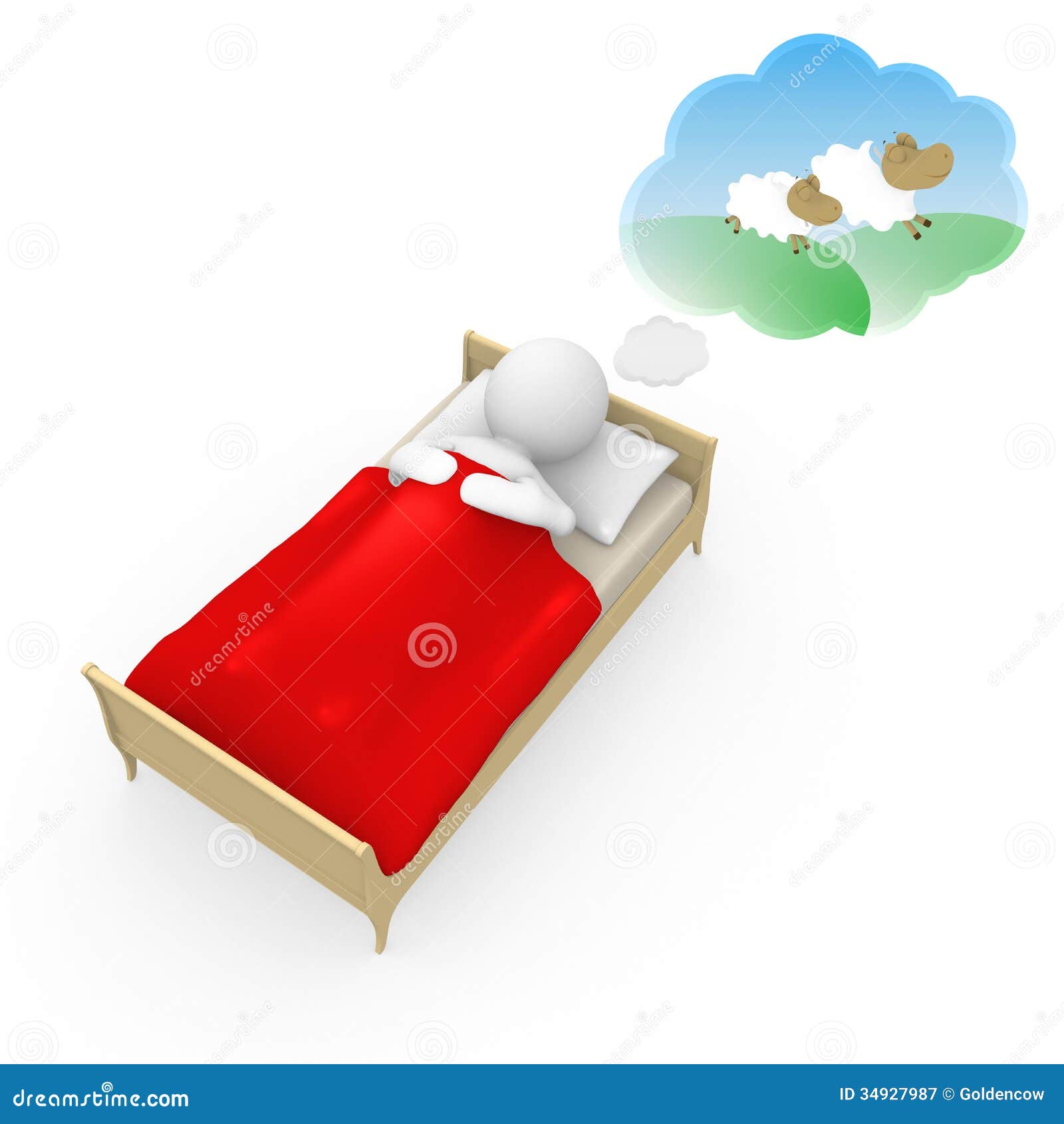 Mr. Smart Guy dreaming stock illustration. Illustration of grey - 34927987