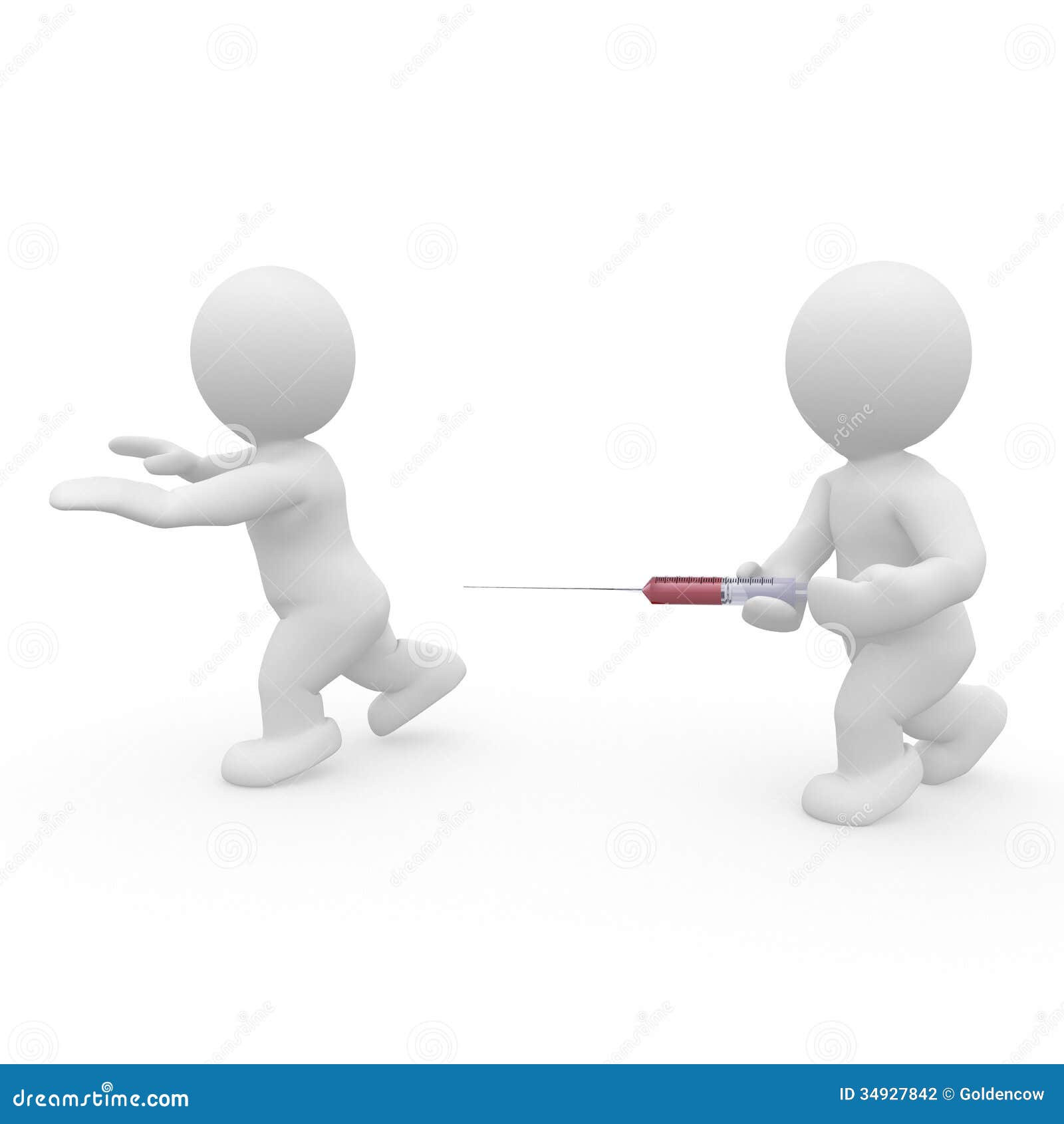 Mr. Smart Guy Gets Injection Stock Illustration - Illustration of ...