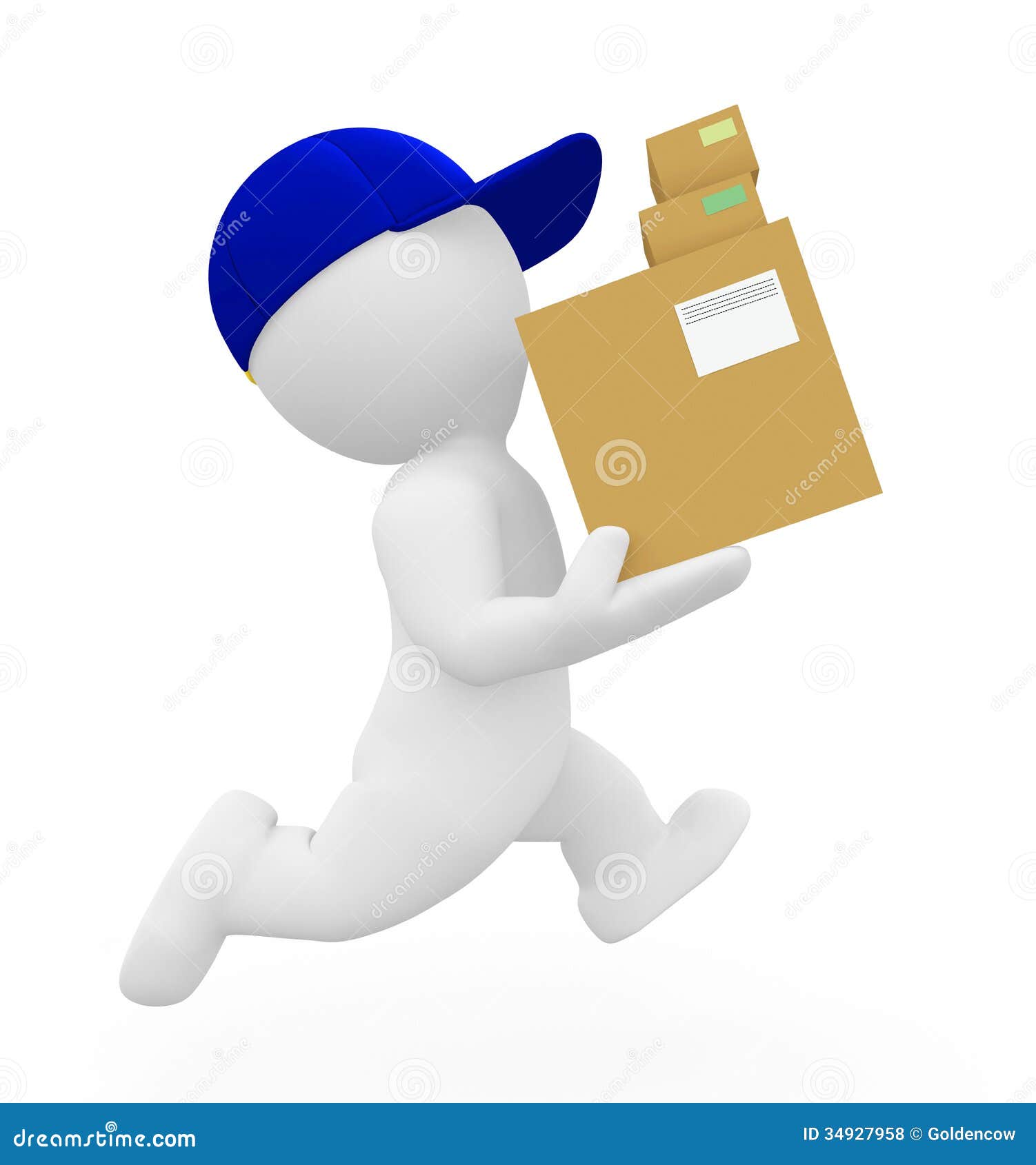 Mr. Smart Guy is a Post Man Stock Illustration - Illustration of help ...