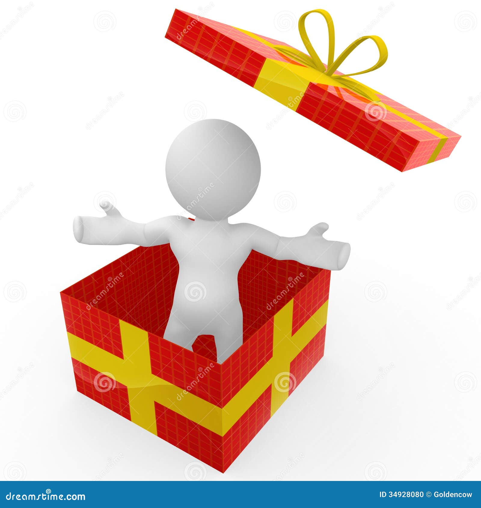 Mr. Smart Guy and the Present Stock Illustration - Illustration of ...