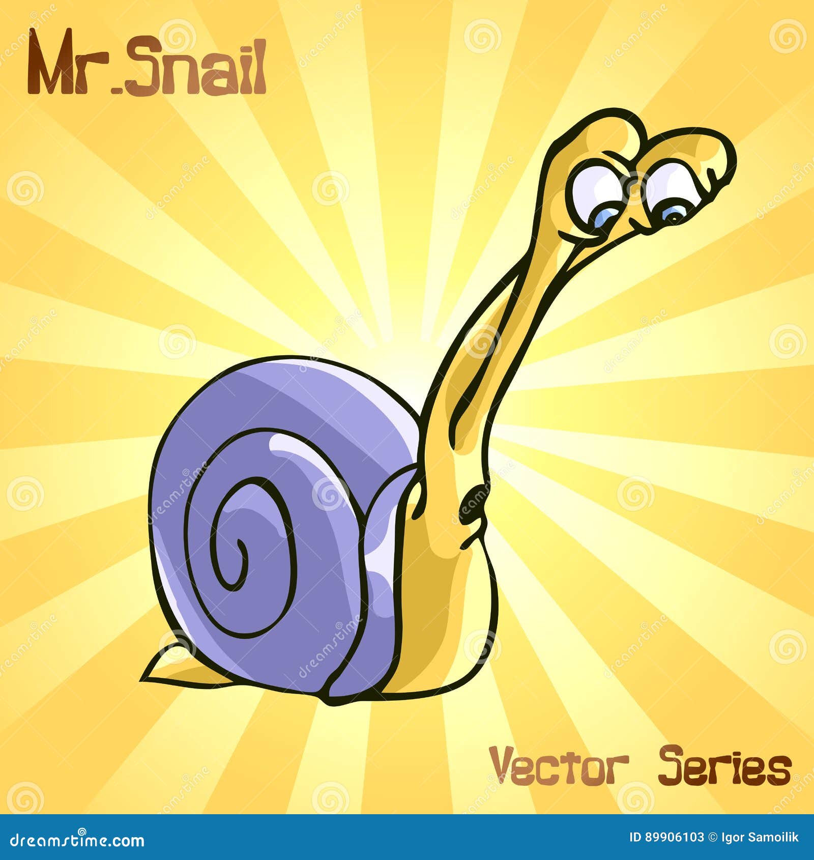 Sad Snail With Big Eyes Royalty-Free Stock Photo | CartoonDealer.com ...