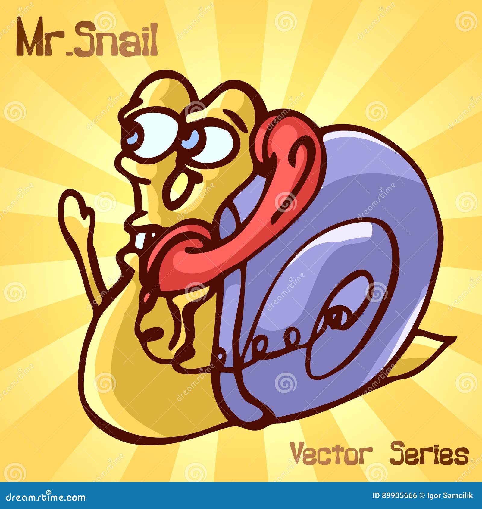 Mr. Snail with phone stock vector. Illustration of phone - 89905666