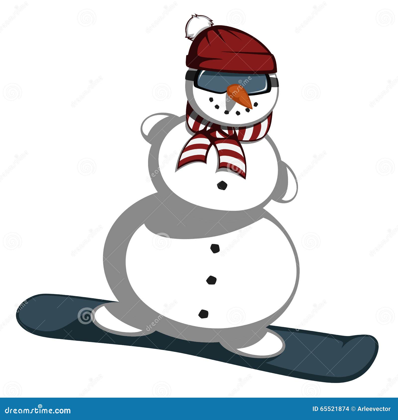 Mr snowman stock vector. Illustration of kids, sliding - 65521874