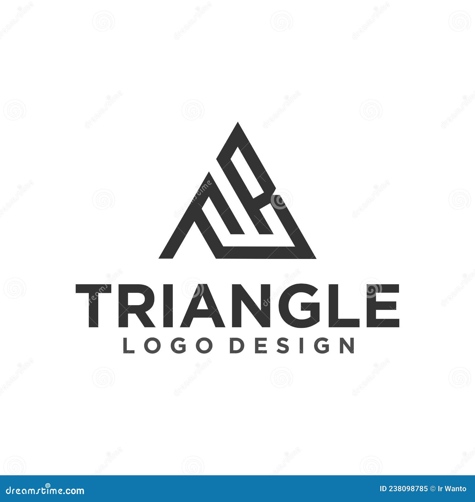 Mr or Rm Triangle Logo Design Inspiration Stock Vector - Illustration ...