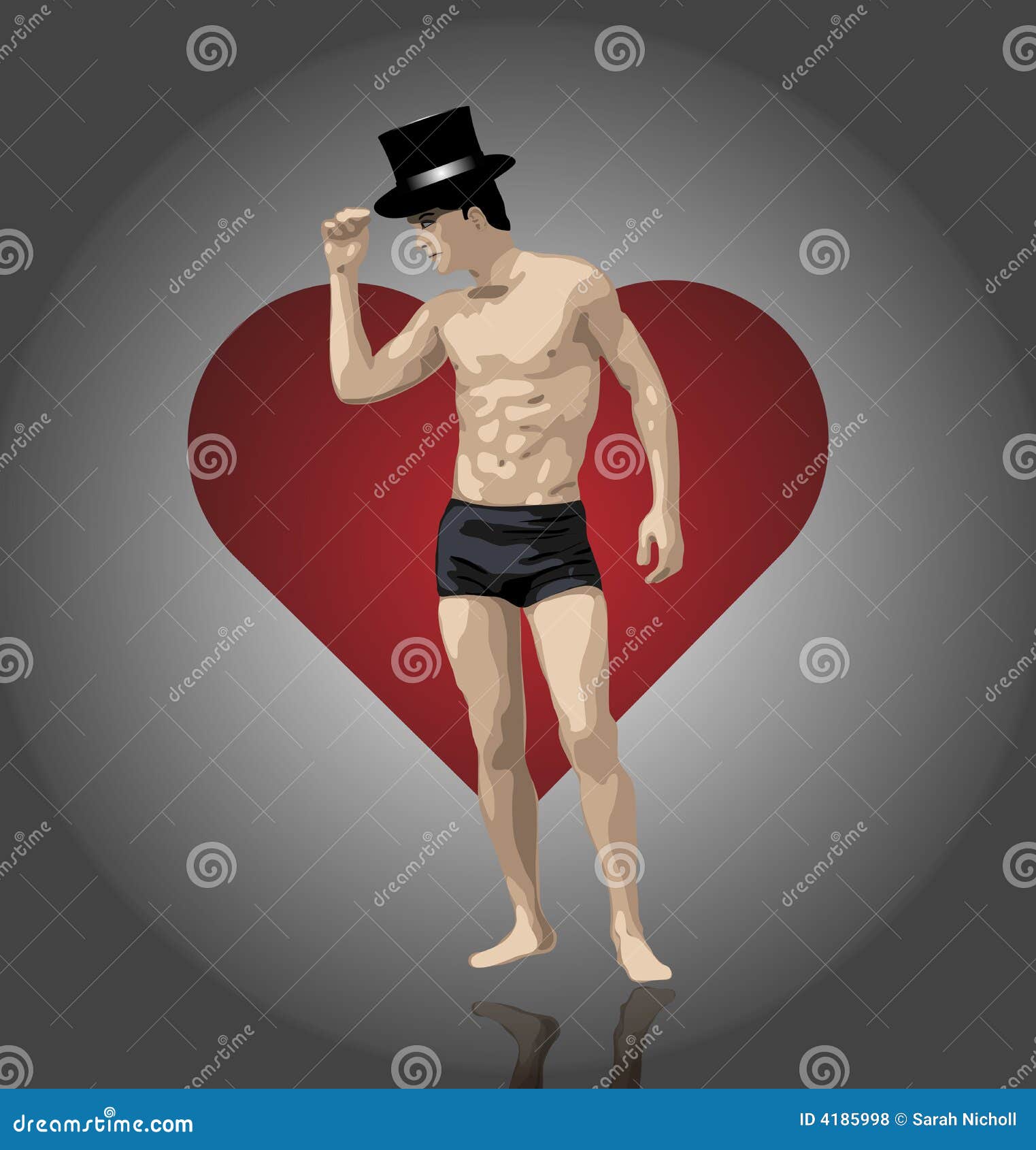 Mr. Valentine stock illustration. Illustration of body - 4185998
