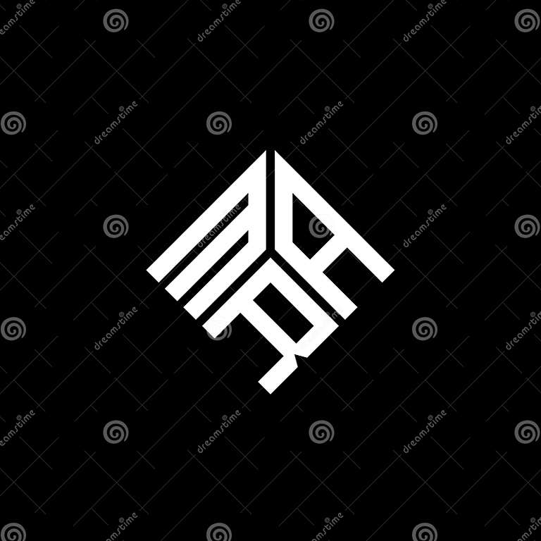 MRA Letter Logo Design on Black Background. MRA Creative Initials ...