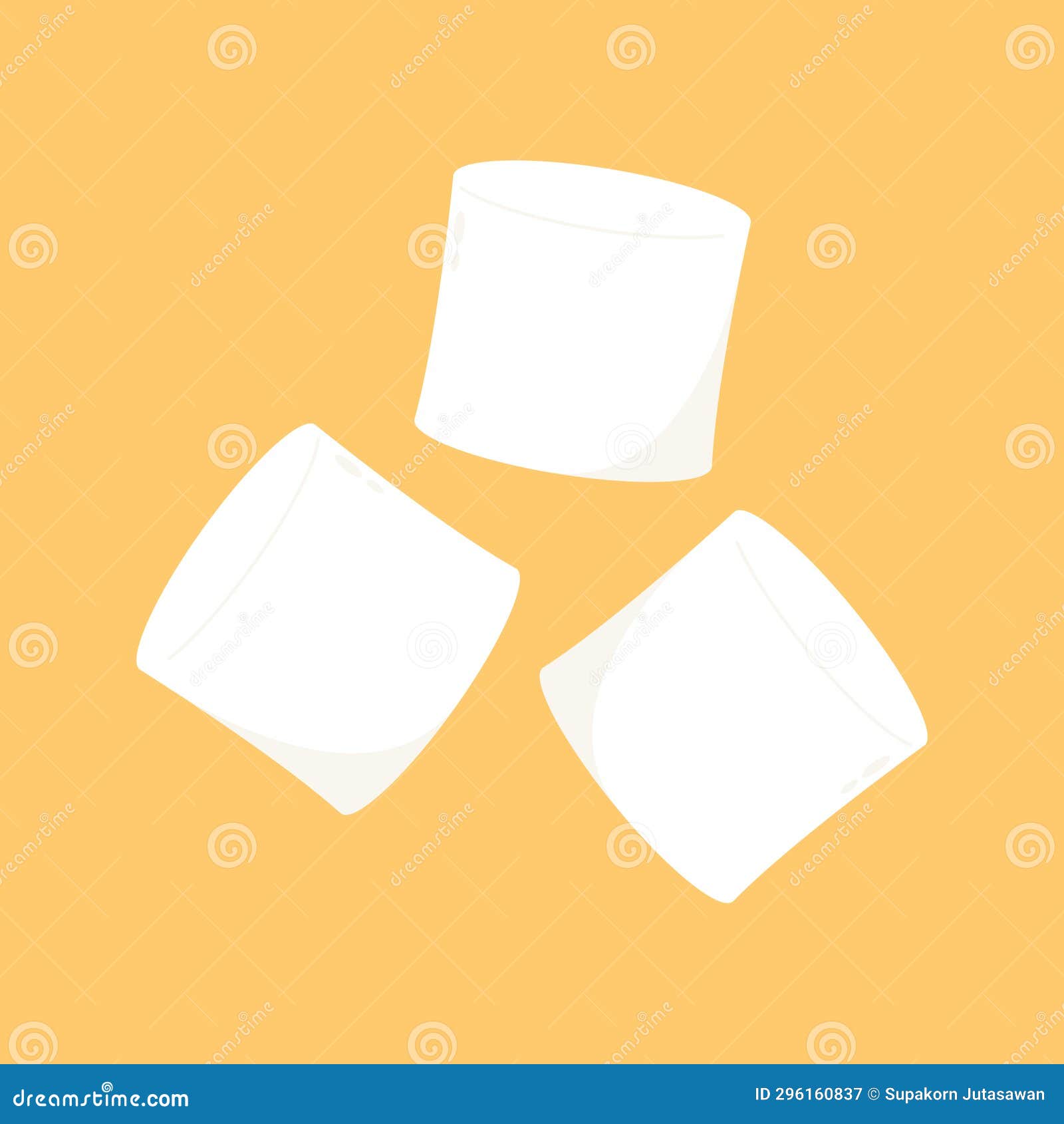 Marshmallow Cartoon Vector. Marshmallow Logo Design Stock Vector ...