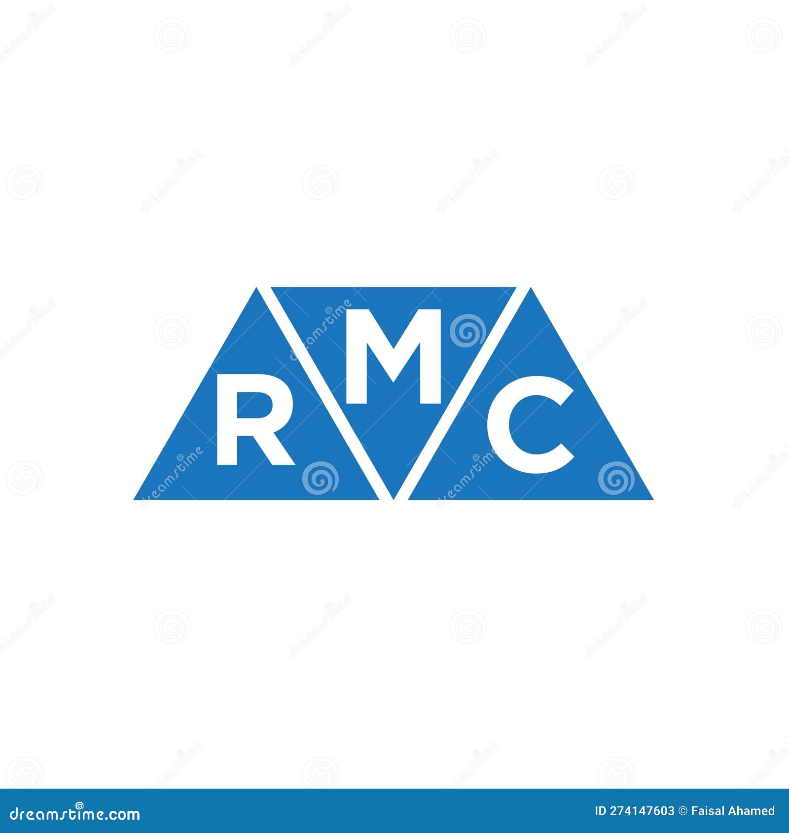 MRC Abstract Initial Logo Design on White Background. MRC Creative ...