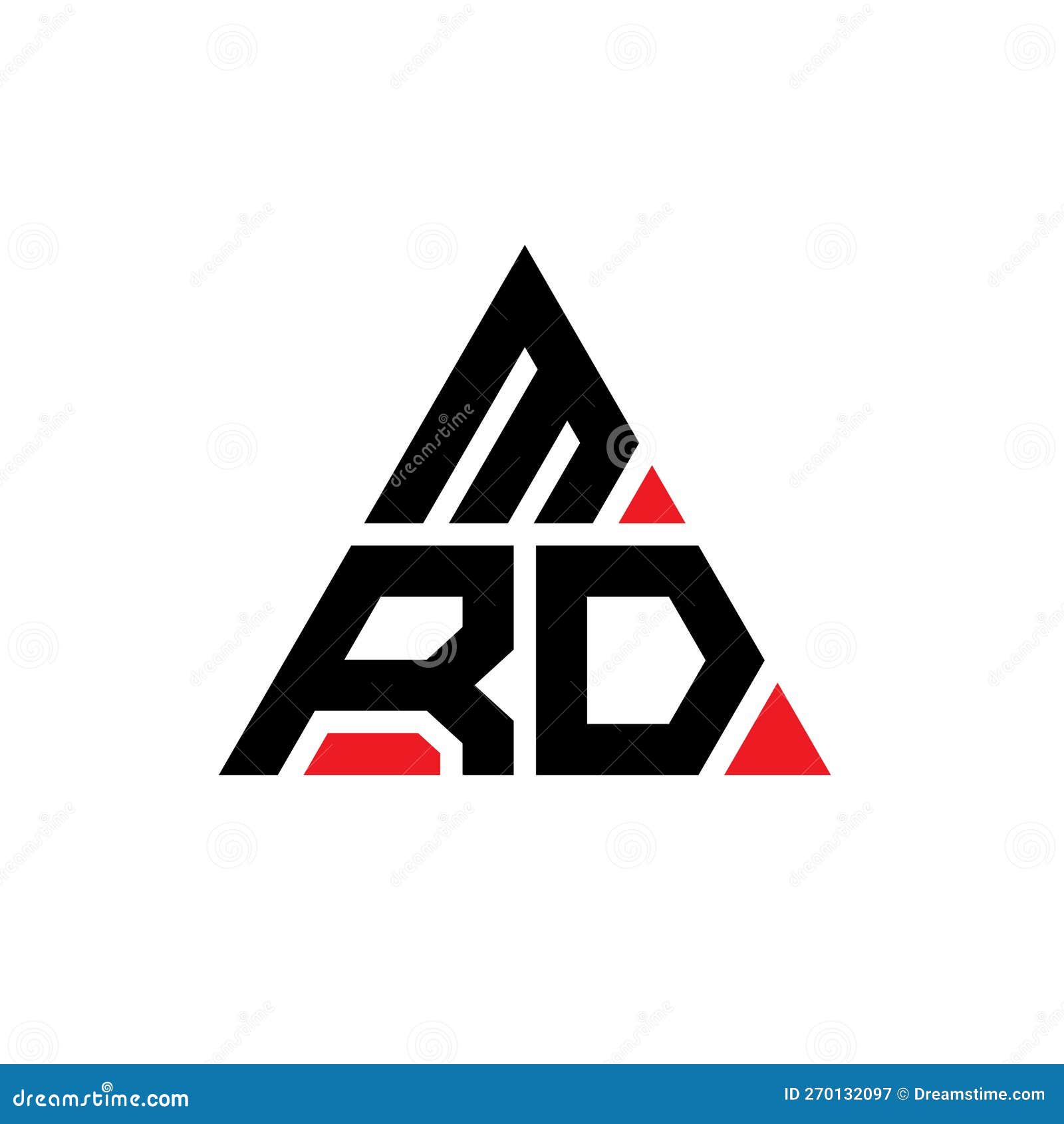 MRD Triangle Letter Logo Design with Triangle Shape. MRD Triangle Logo Design Monogram Stock ...