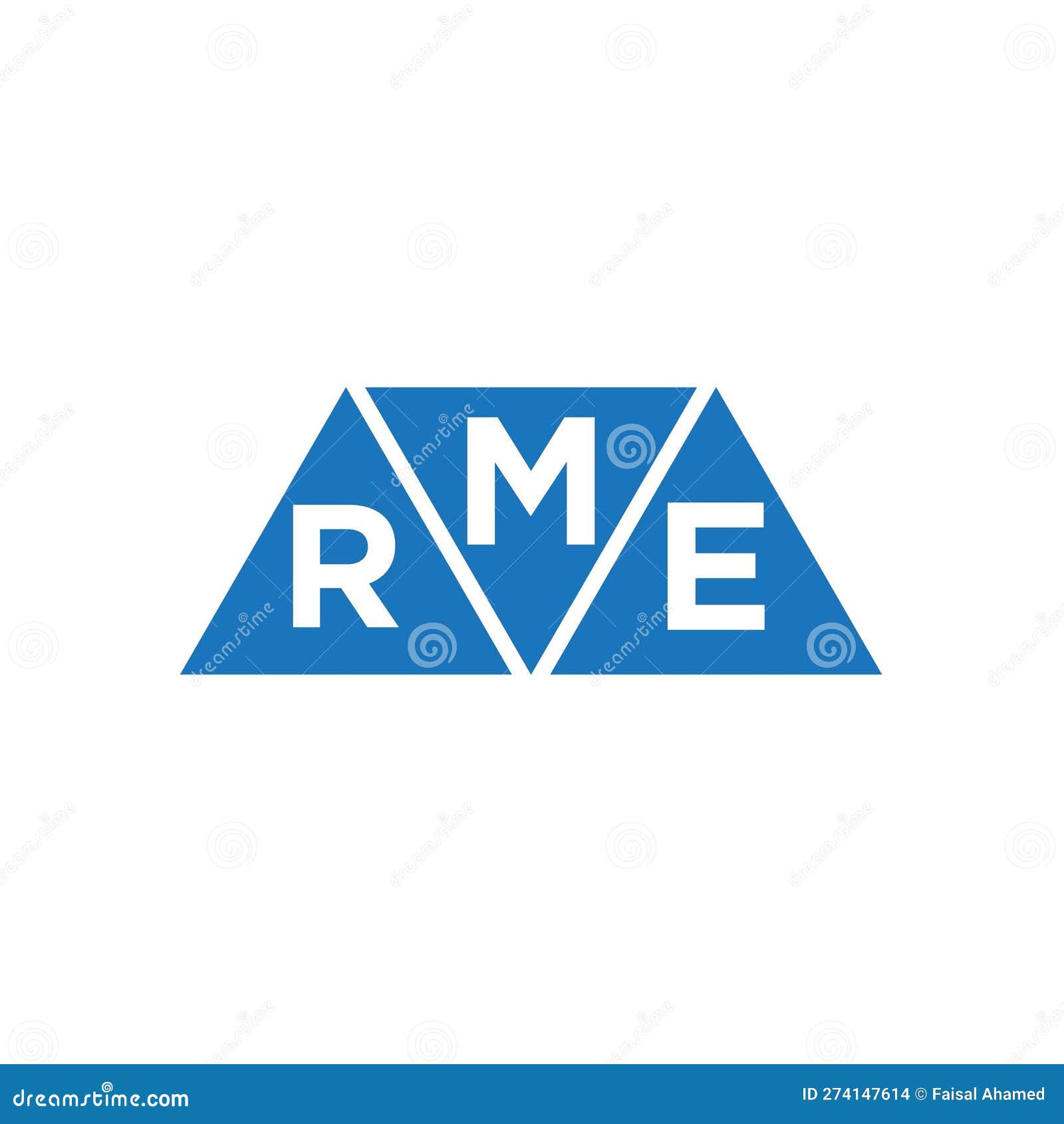 MRE Abstract Initial Logo Design on White Background. MRE Creative ...