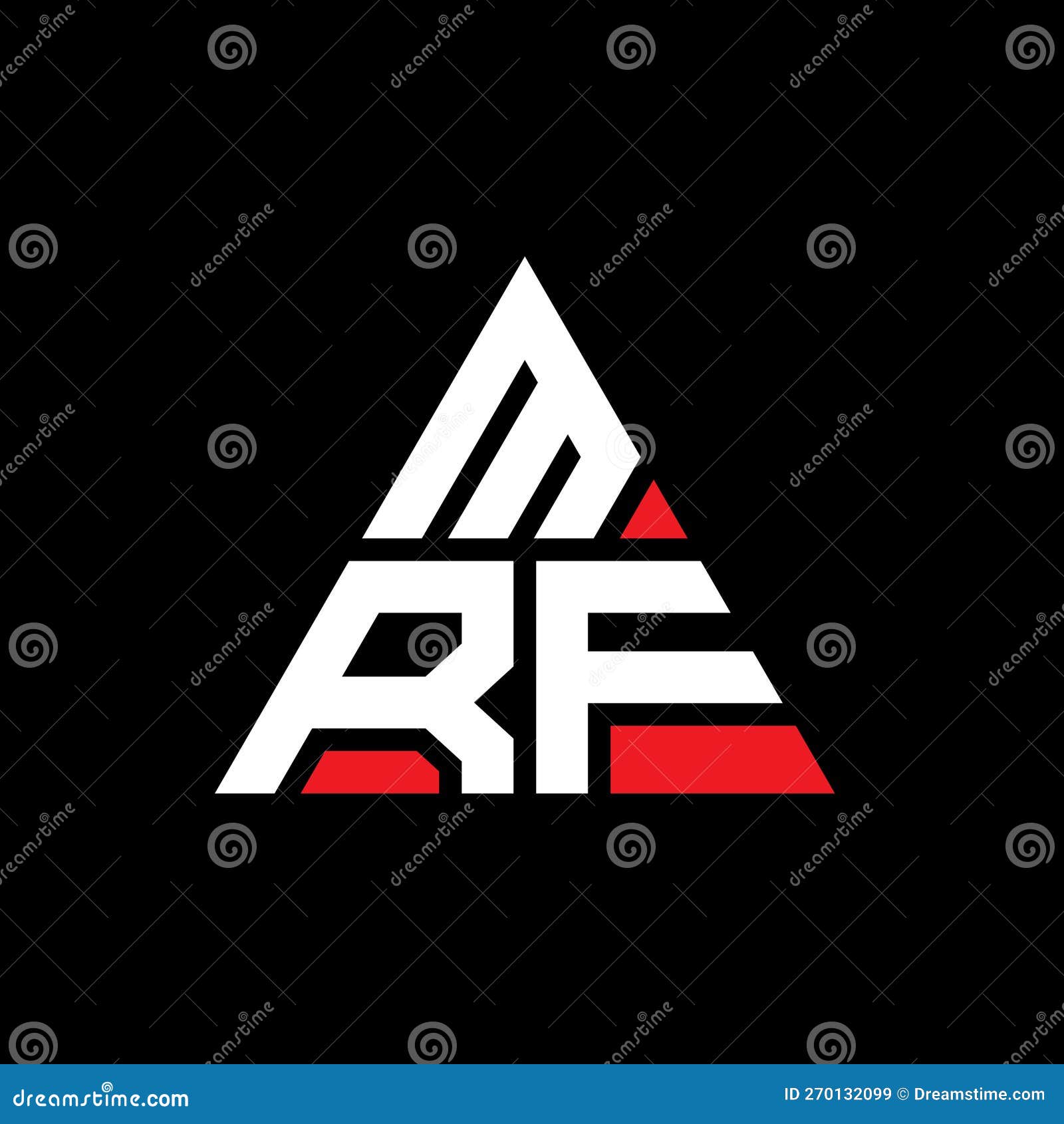 MRF Triangle Letter Logo Design with Triangle Shape. MRF Triangle Logo ...