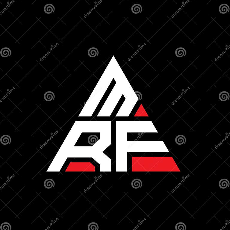 MRF Triangle Letter Logo Design with Triangle Shape. MRF Triangle Logo ...