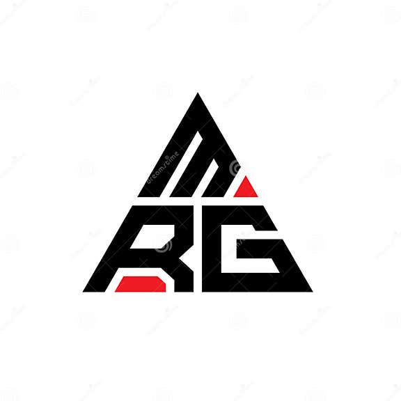 MRG Triangle Letter Logo Design with Triangle Shape. MRG Triangle Logo ...