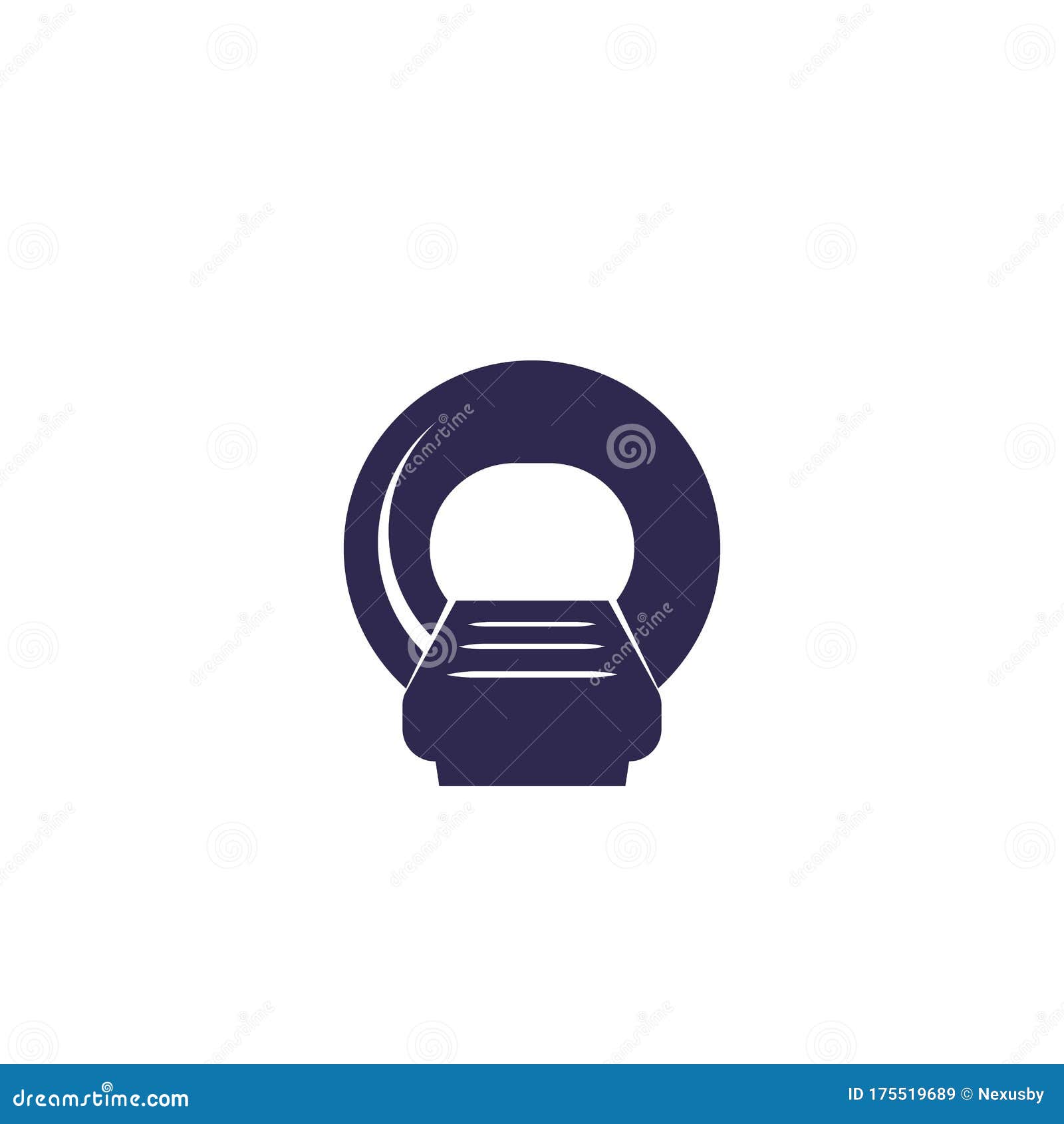 MRI icon, vector stock vector. Illustration of tomography - 175519689