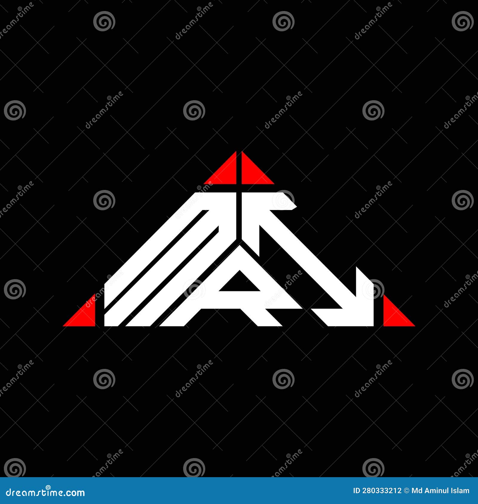 MRI Letter Logo Creative Design with Vector Graphic, MR Stock Vector ...