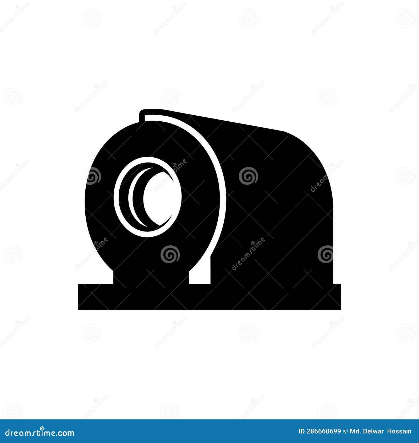 MRI machine icon stock illustration. Illustration of background - 286660699