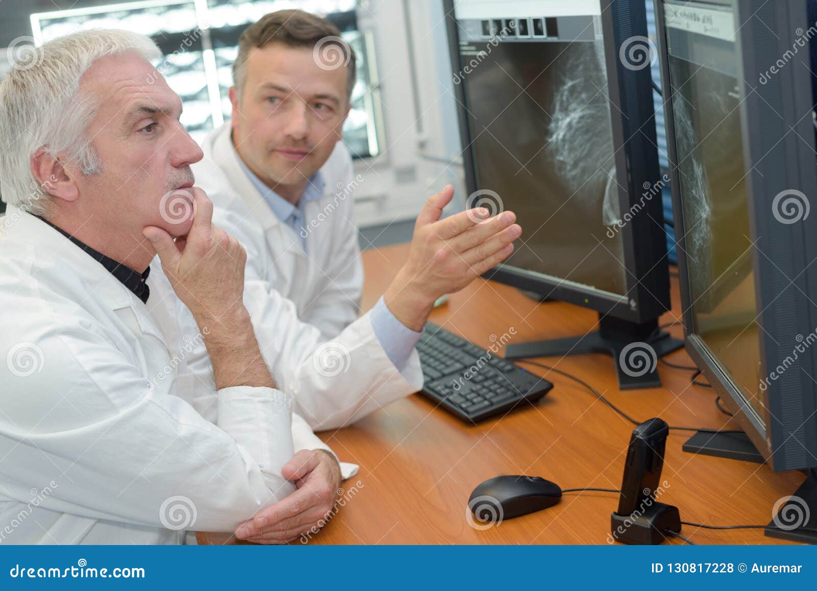 Mri Machine and Screens with Doctors Stock Photo - Image of problem ...