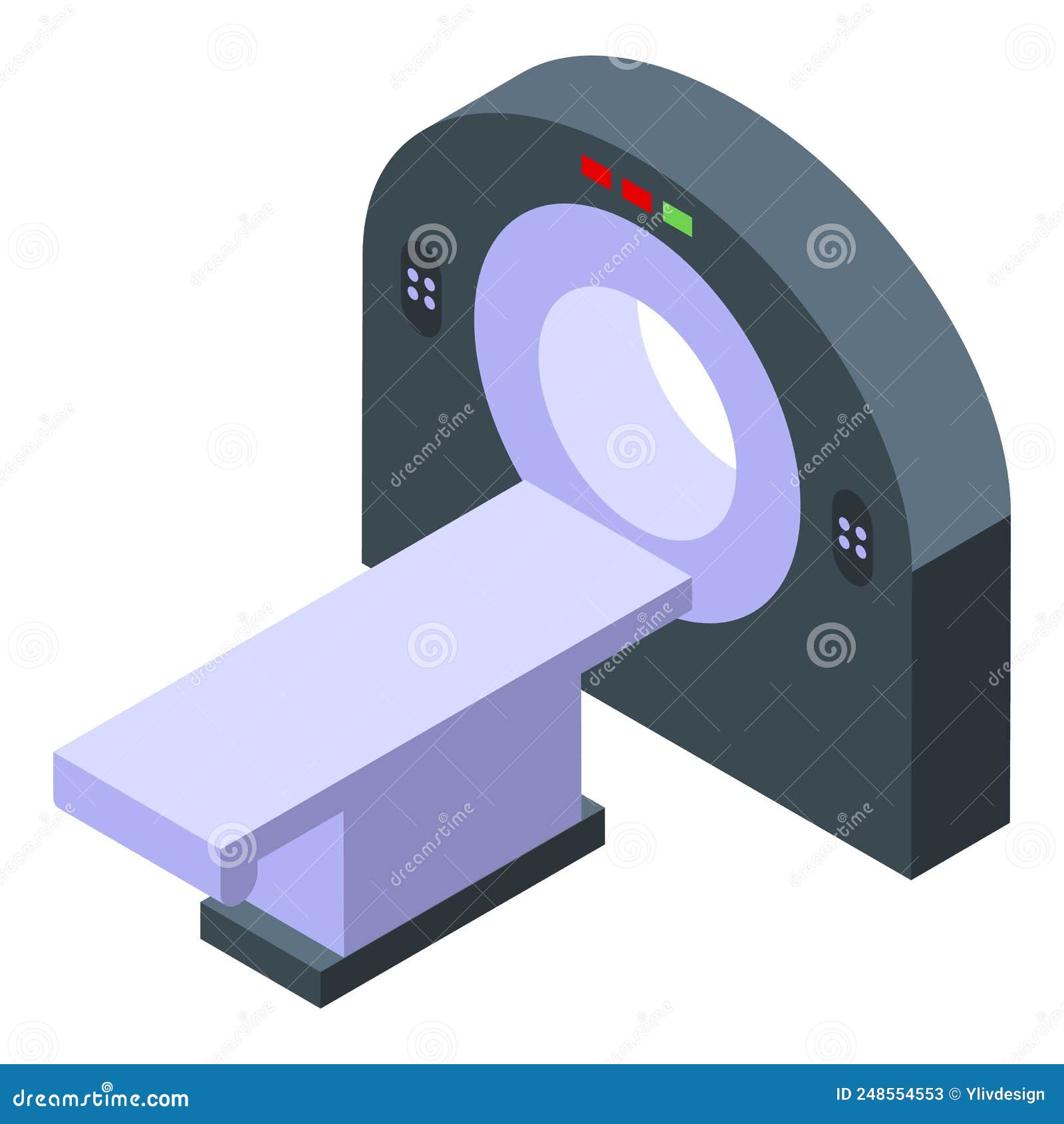 Mri Scan Icon Isometric Vector. Hospital Ray Stock Vector ...