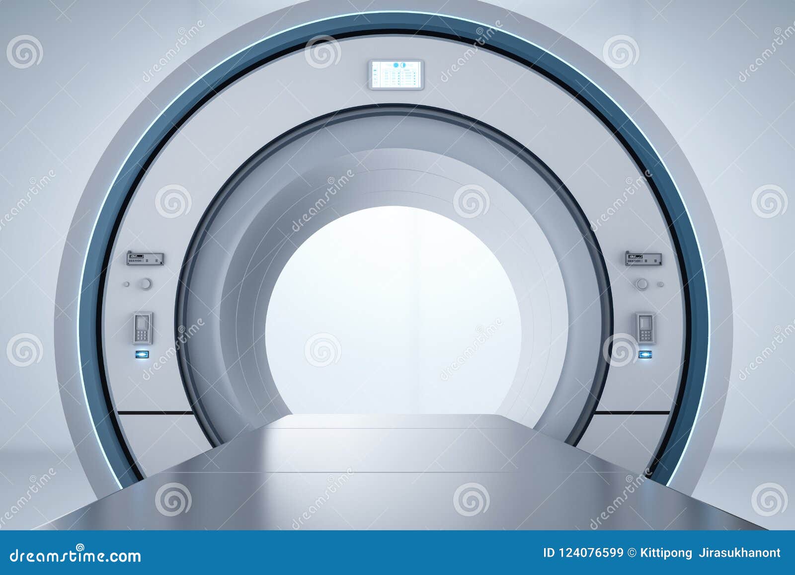 Mri scan machine stock image. Image of scan, clinic - 124076599