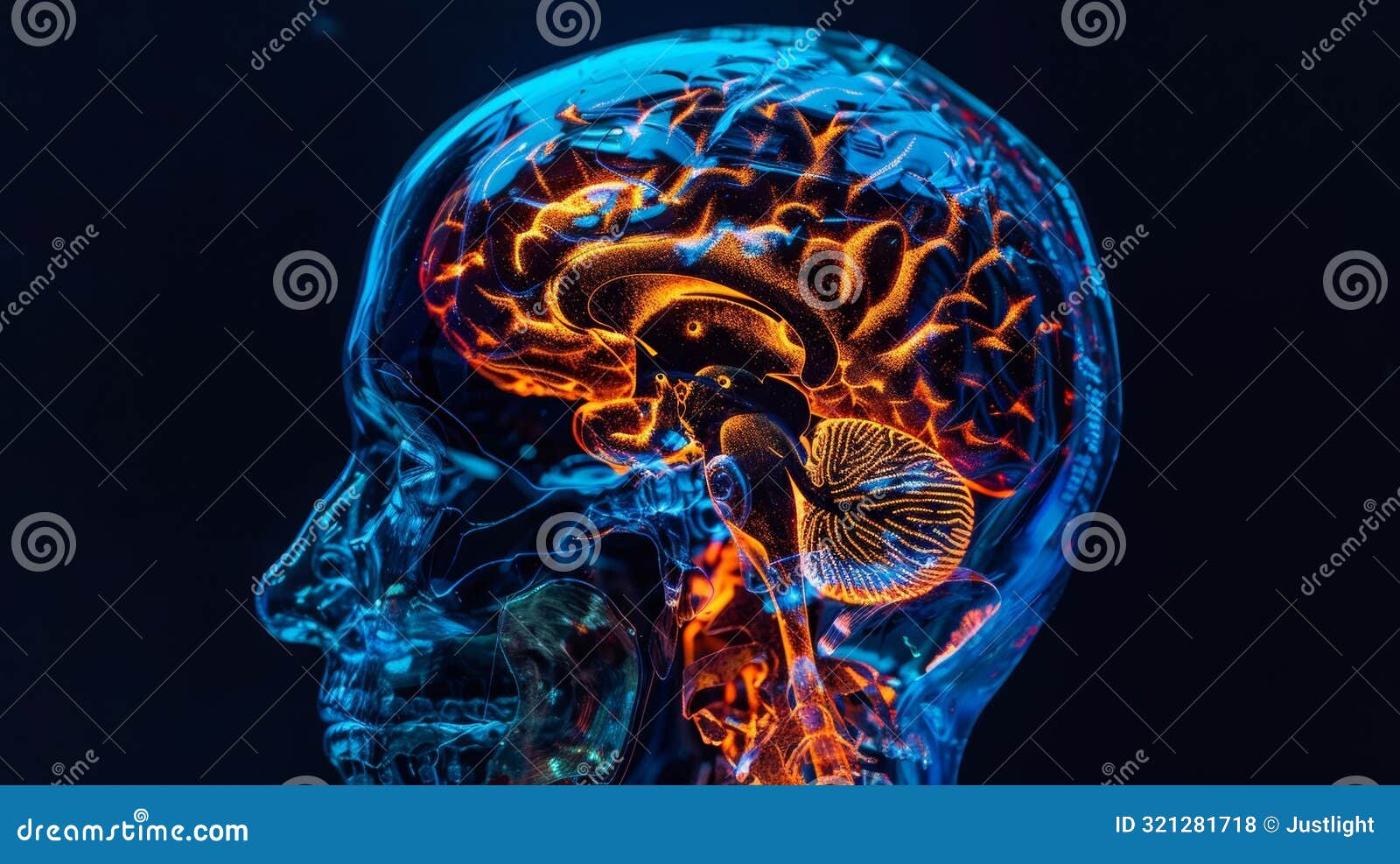 An MRI Scan Showing Increased Brain Activity in the Prefrontal Cortex ...