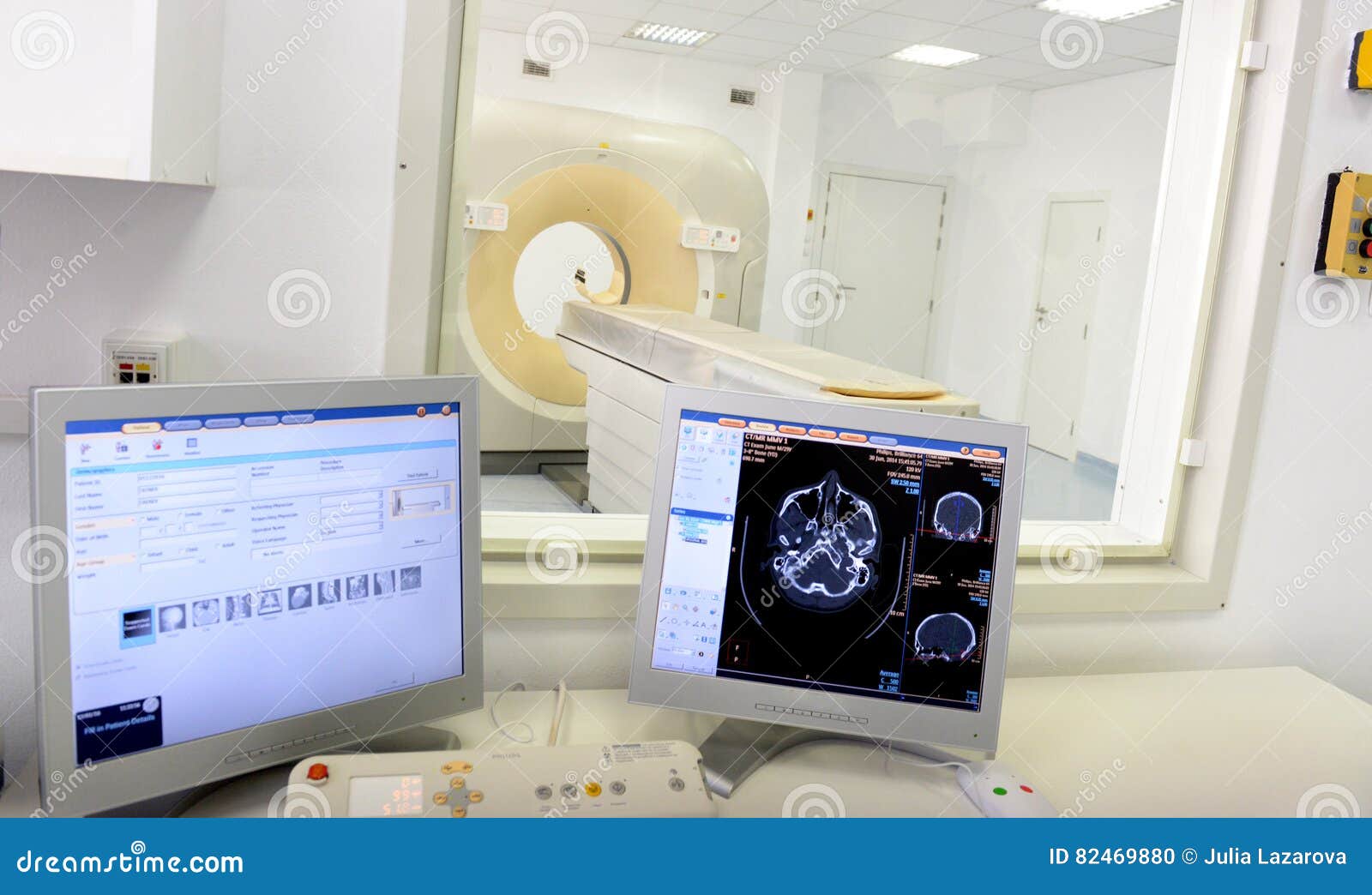 MRi Scanner in Hospital Laboratory in Sofia, Bulgaria on December 1 ...