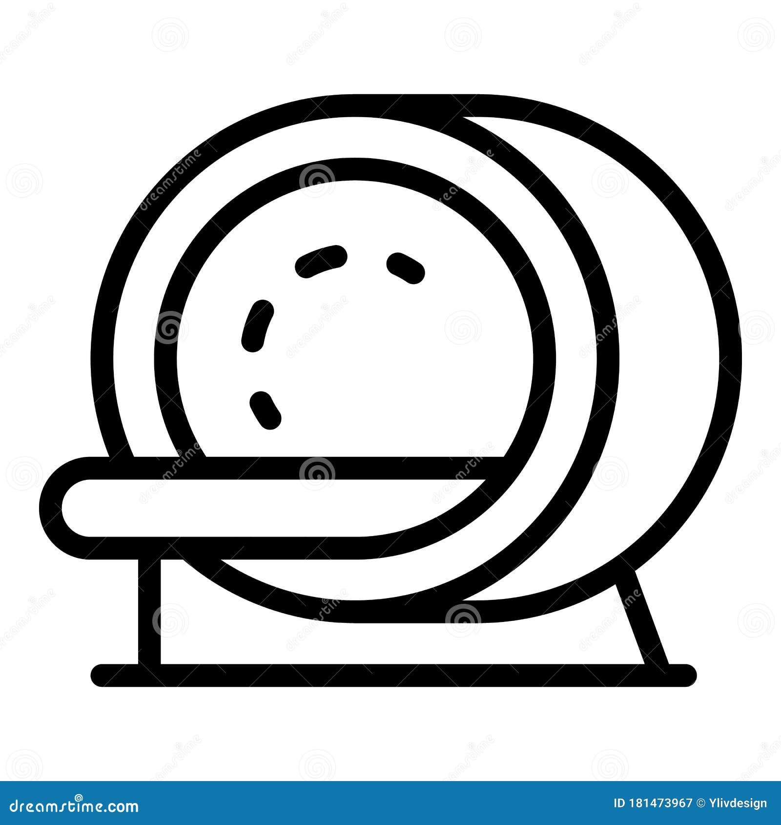 MRI Scanner Icon, Outline Style Stock Vector - Illustration of ...