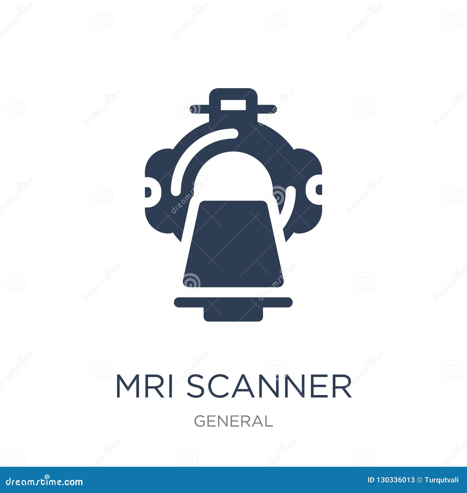 Mri Scanner Icon. Trendy Flat Vector Mri Scanner Icon on White B Stock ...