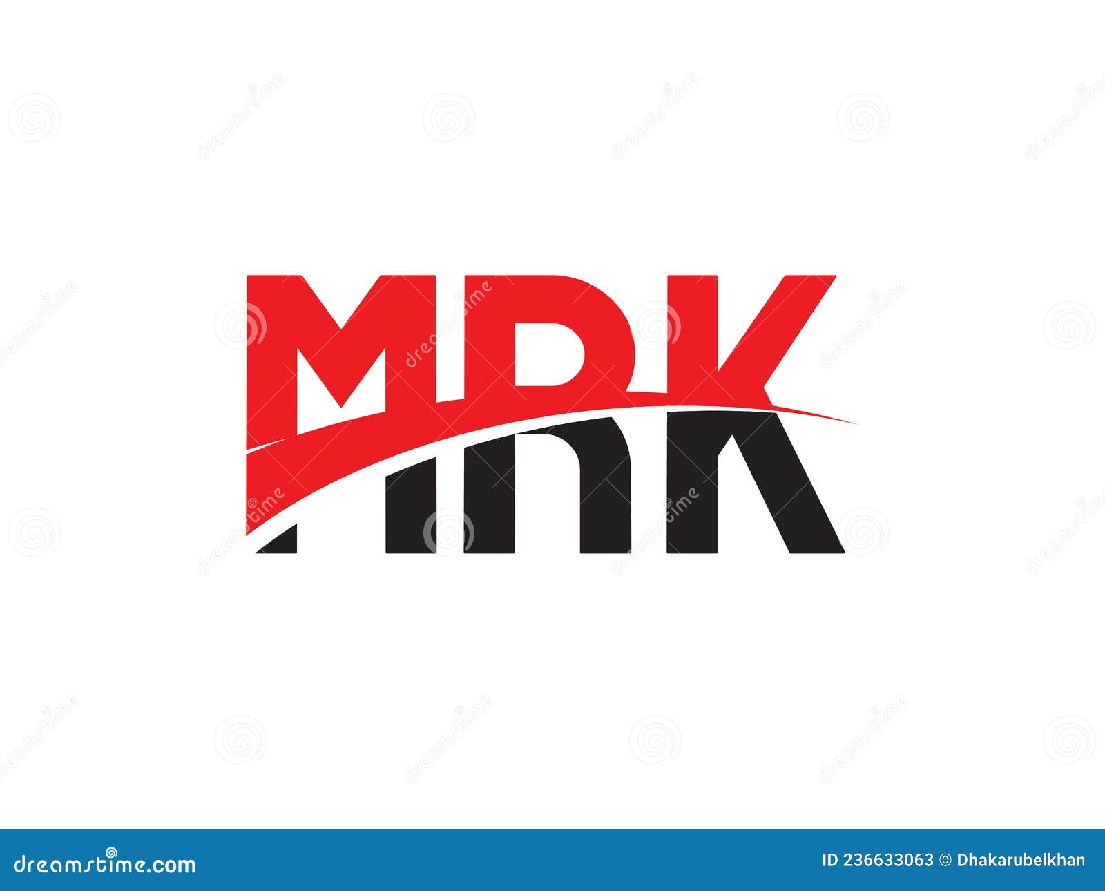 MRK Letter Initial Logo Design Stock Vector - Illustration of text ...