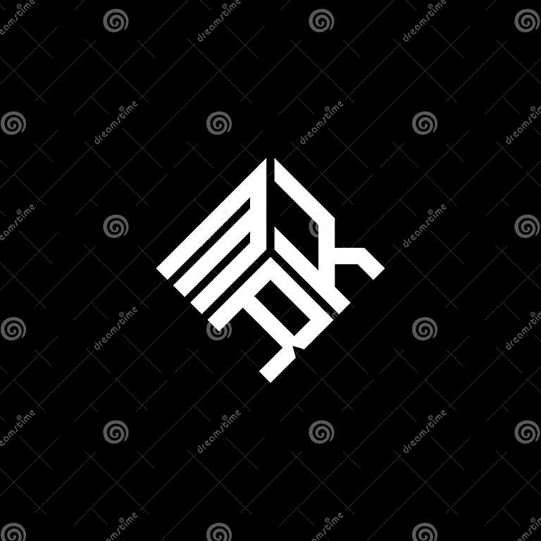 MRK Letter Logo Design on Black Background. MRK Creative Initials ...