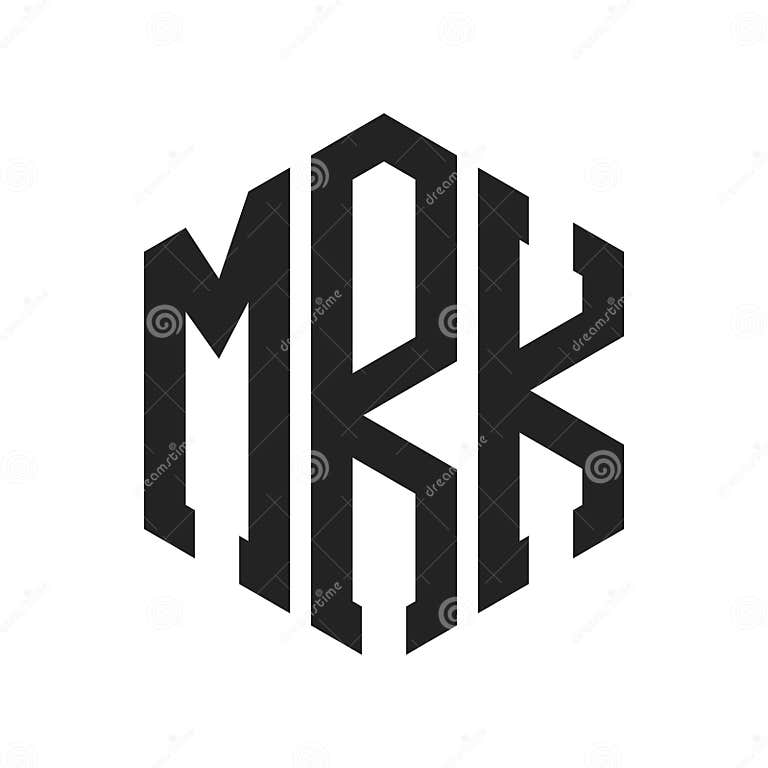 MRK Logo Design. Initial Letter MRK Monogram Logo Using Hexagon Shape ...