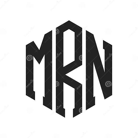 MRN Logo Design. Initial Letter MRN Monogram Logo Using Hexagon Shape ...