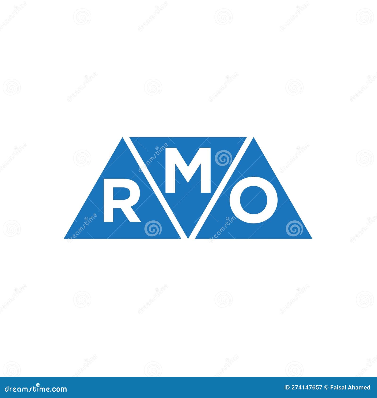 MRO Abstract Initial Logo Design on White Background. MRO Creative ...
