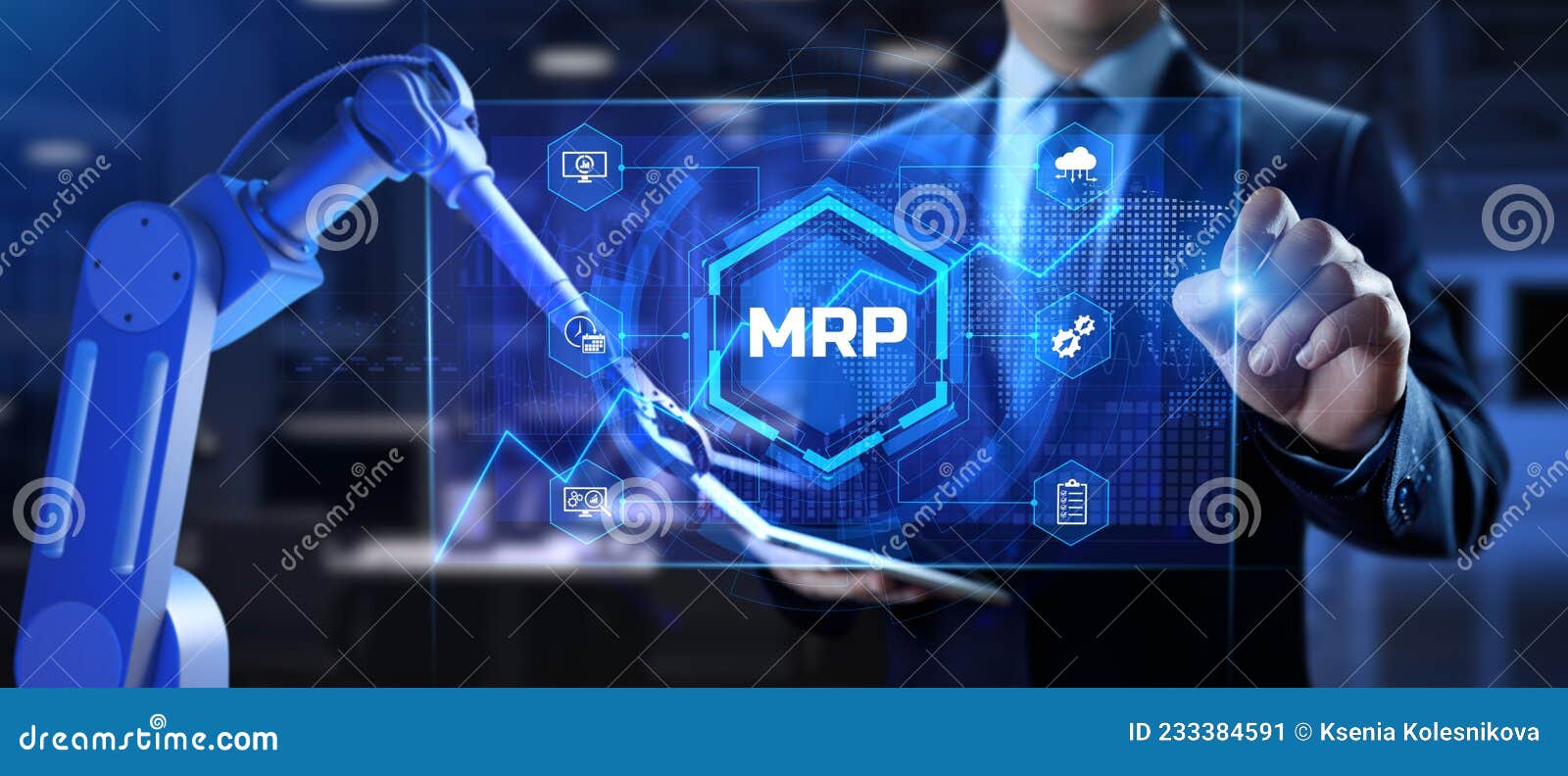 MRP Material Requirement Planning Software System. Business Industrial ...