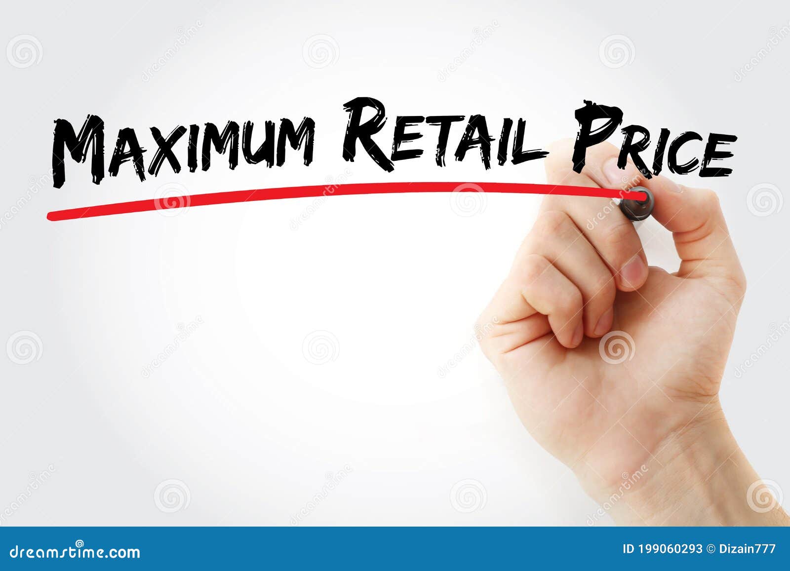 MRP - Maximum Retail Price Text Stock Image - Image of recommend, india ...