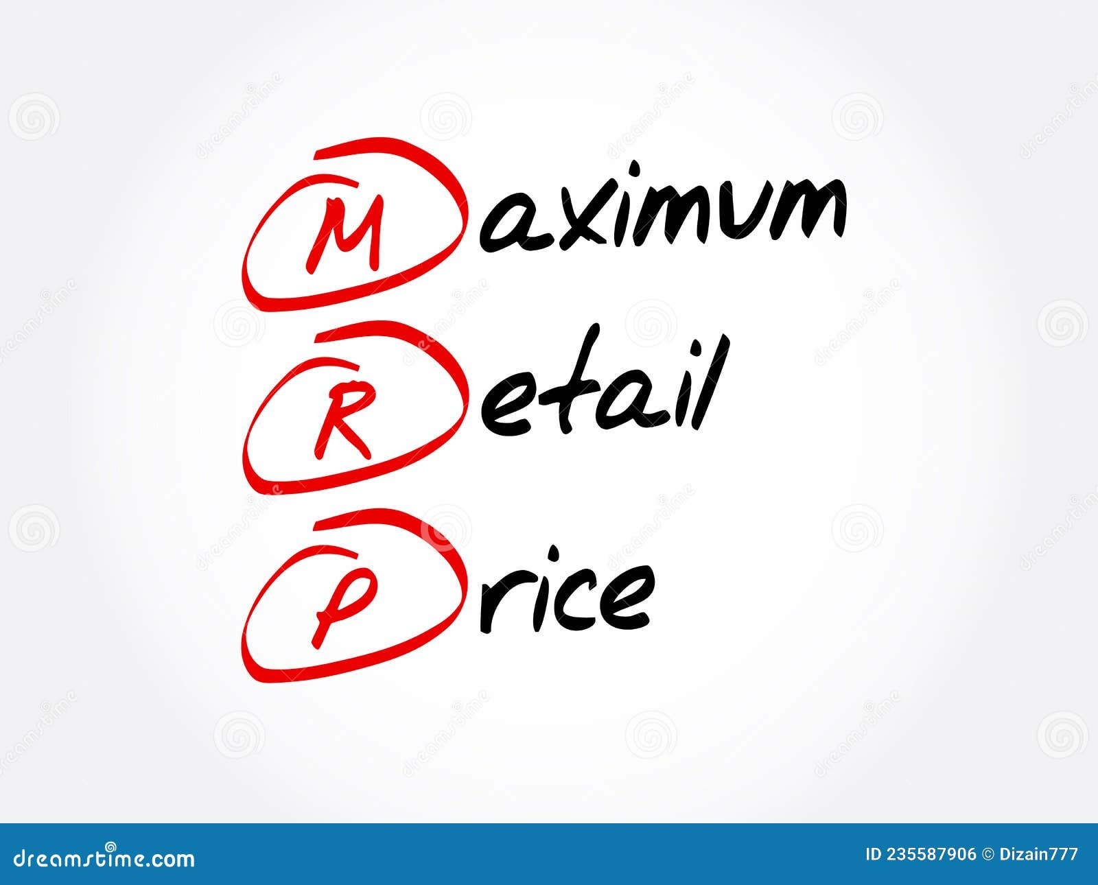 MRP - Maximum Retail Price Acronym, Business Concept Background Stock ...